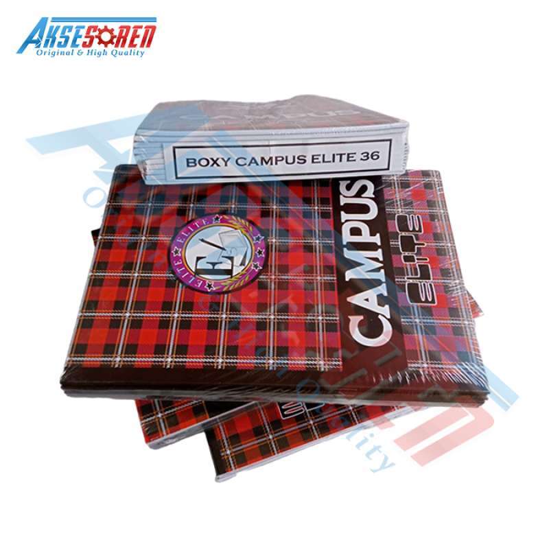 Jual Aksesoren Buku Tulis Boxy Elite Campus [36 Lembar/1 Pak/10 Buku ...