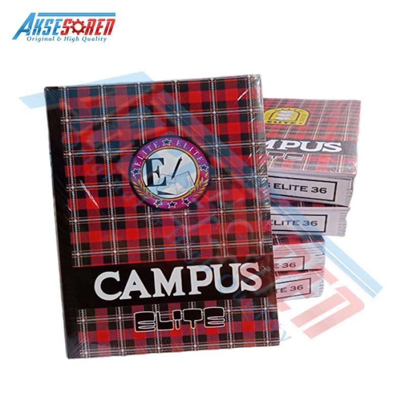 Jual Aksesoren Buku Tulis Boxy Elite Campus [36 Lembar/1 Pak/10 Buku ...