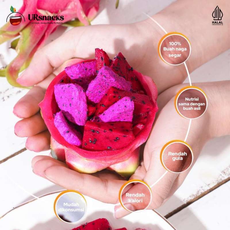 Jual Bundle Of 3 - Freeze Dried Dragon Fruit + Mango + Strawberry Di Seller Ursnacks Indonesia ...