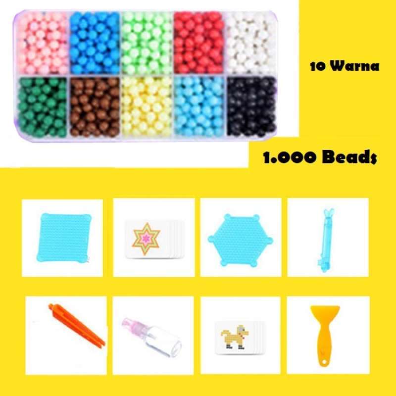 Promo Mainan Edukasi Anak Diy Manik-manik Air / Aqua Beads / Water ...