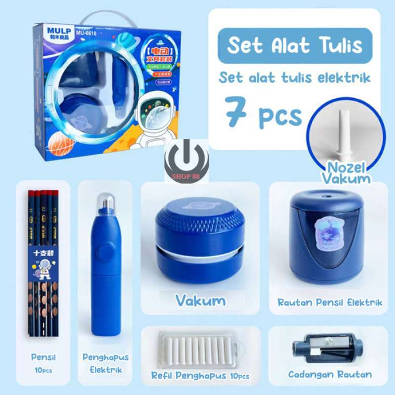 Jual Set Alat Tulis Electric Stationery Set Elektrik Rautan Di Seller ...