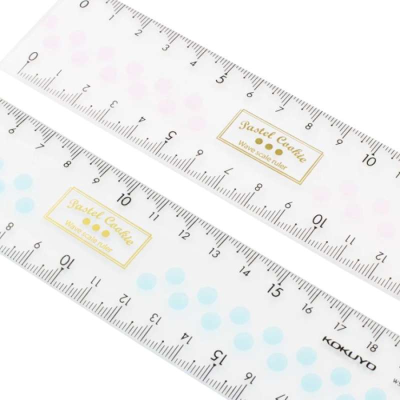 Jual Kokuyo Pastel Cookie Wave Scale Ruler - 20cm Di Seller Velvet ...