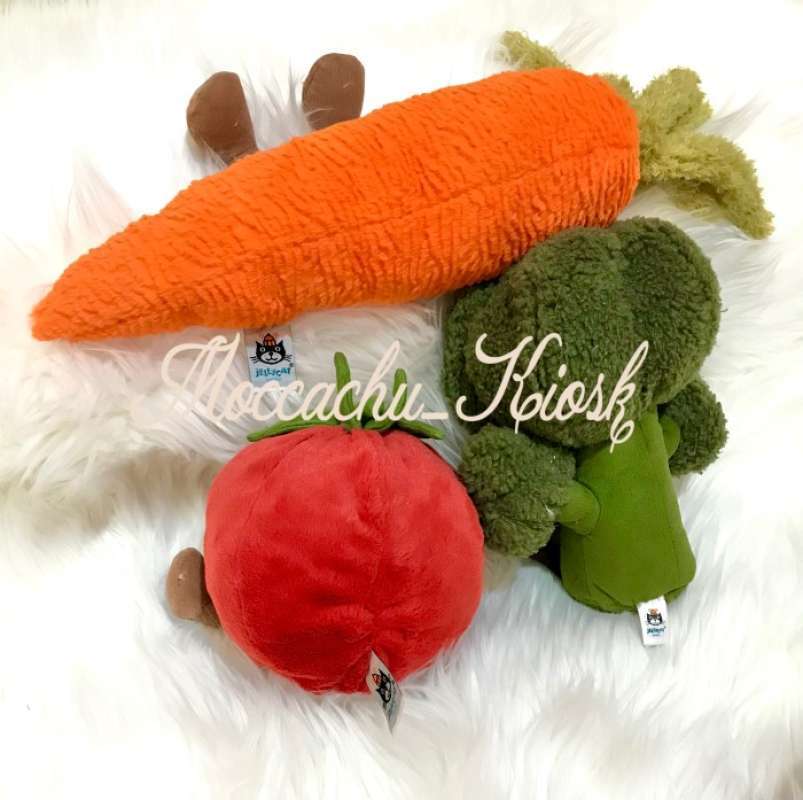 Jual Jellycat Amuseable Tomato,broccoli,carrot/boneka Tomat Brokoli ...