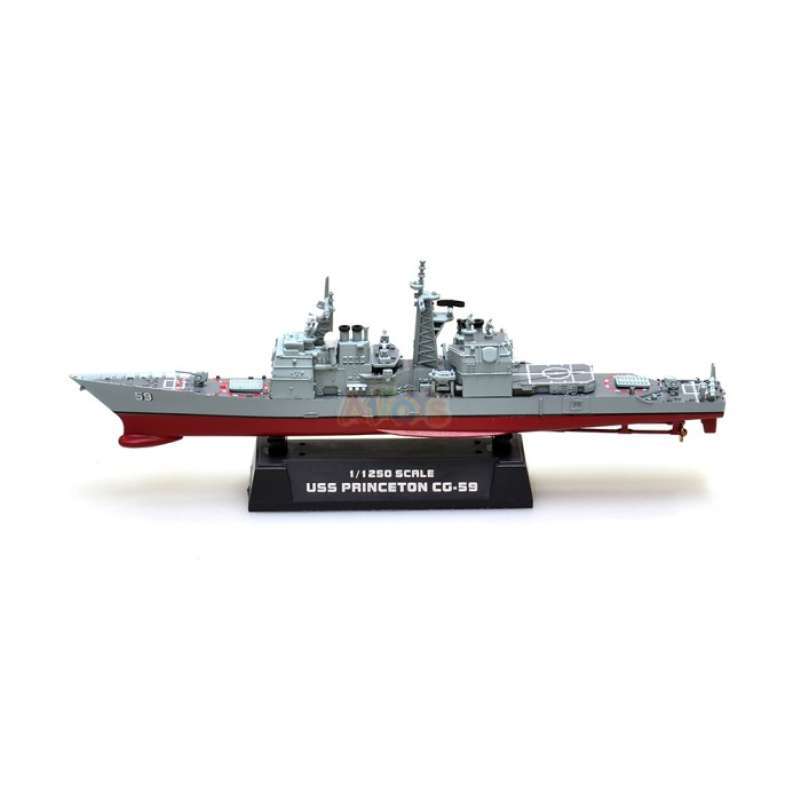 Jual Miniatur Kapal Perang Cg-59 Princeton Cruiser Easy Model 13 Cm 1: ...