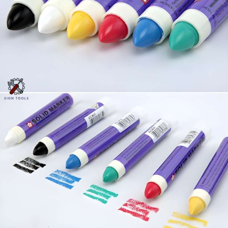 Jual Sakura Solid Steel Marker / Spidol Penanda Besi Permanen - Kuning ...