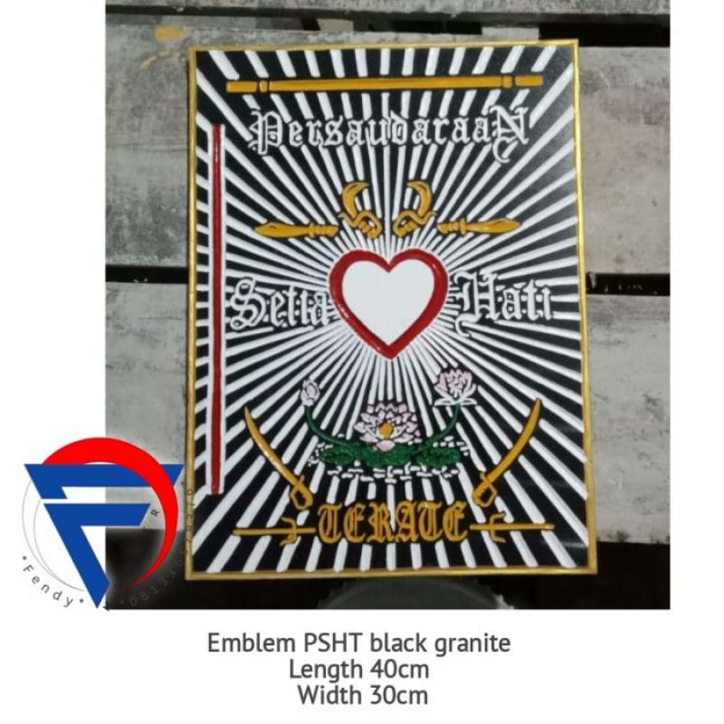 Jual Logo Lambang Psht Ukir Grafir Batu Granit Hitam 40x30 Di Seller Velvet Store - Cengkareng ...
