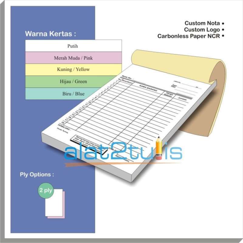 Jual Cetak Nota | Bon 1 Rim / Rangkap ( Custom Ncr ) 2 Ply Di Seller ...