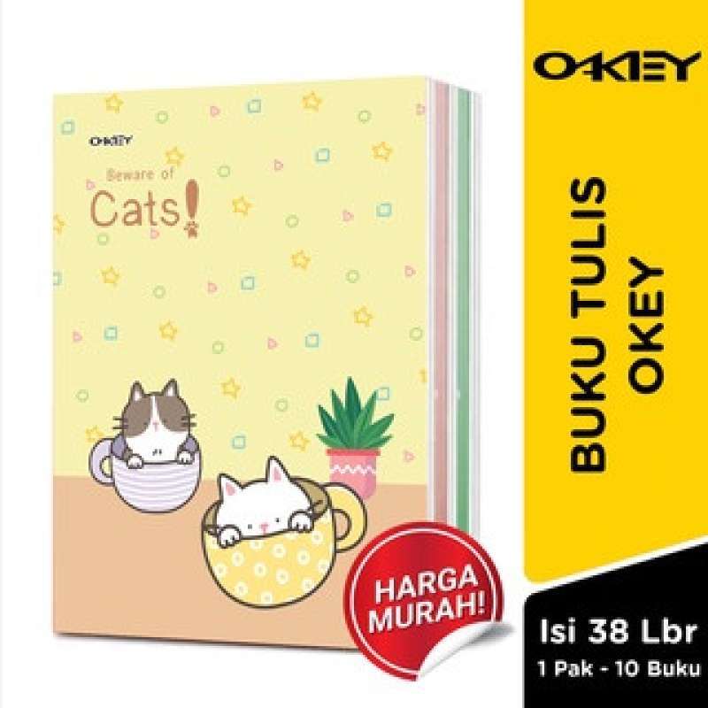 Jual Buku Tulis Okey 38 Lembar 1 Pak Isi 10 Buku Di Seller Velvet Store ...