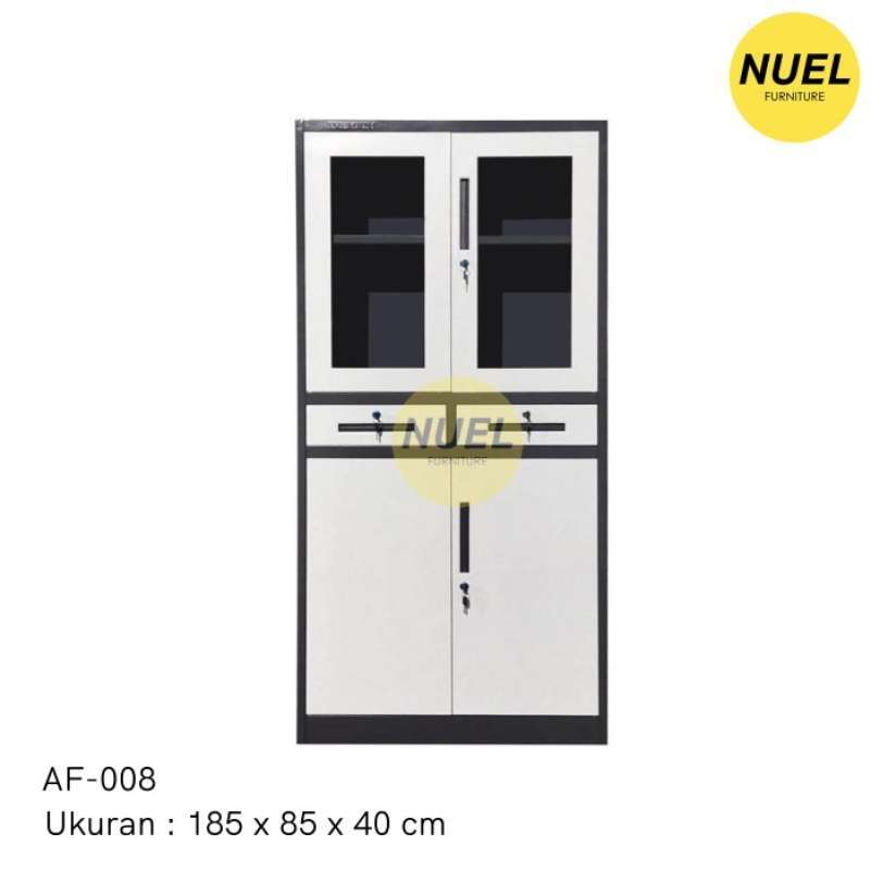 Jual Lemari File Arsip Filing Kabinet Kaca Besi Sliding Untuk Dokumen ...