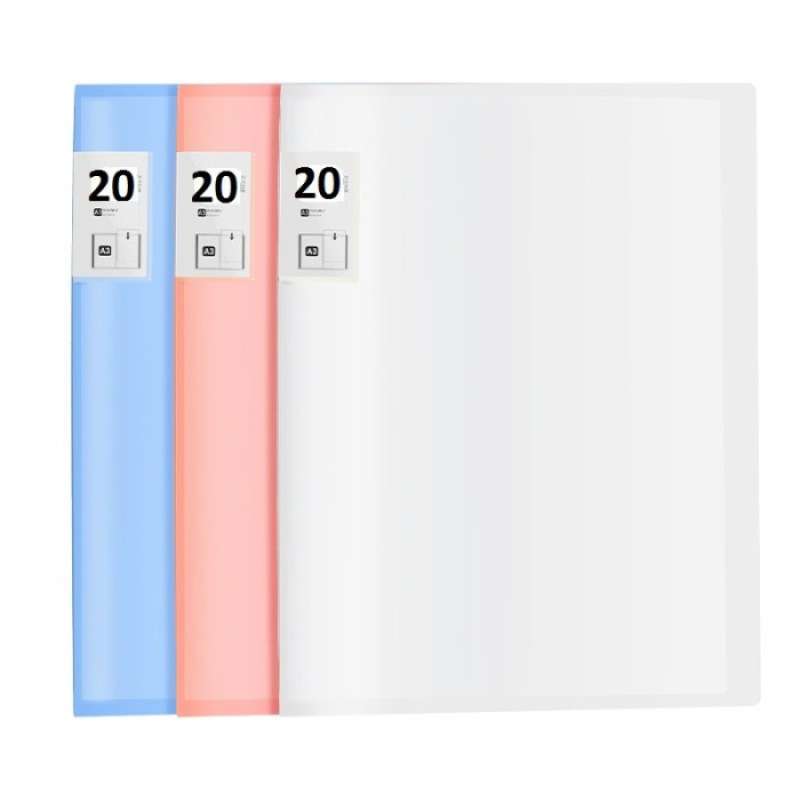 Jual Map Plastik / Display Book / Clear Holder A3 20 Pocket / 20 Lembar ...