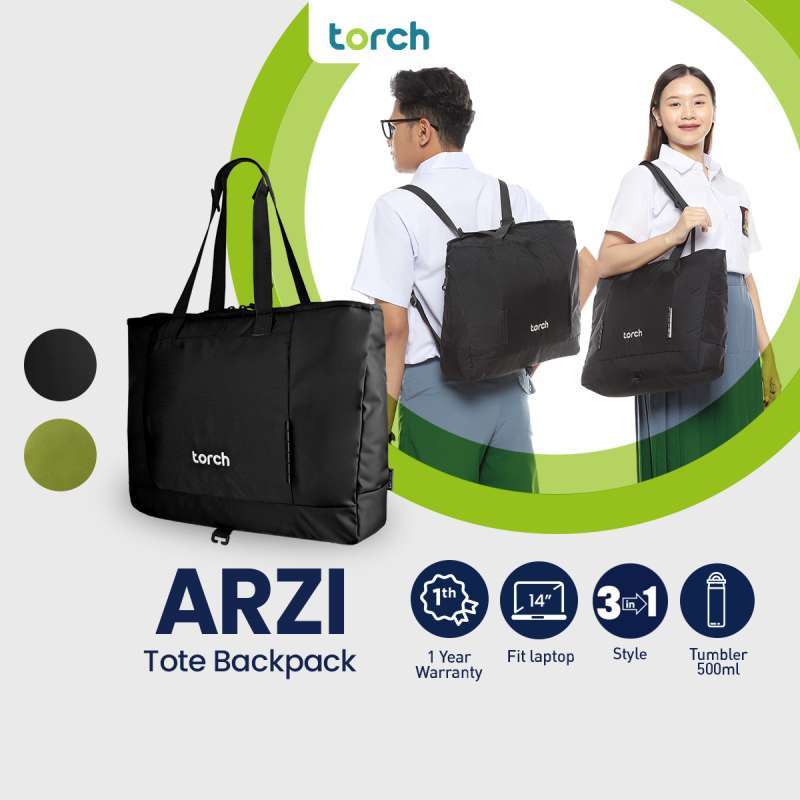 Promo Torch Arzi Tas Totebag Backpack Pria Wanita Unisex Sekolah Kuliah ...