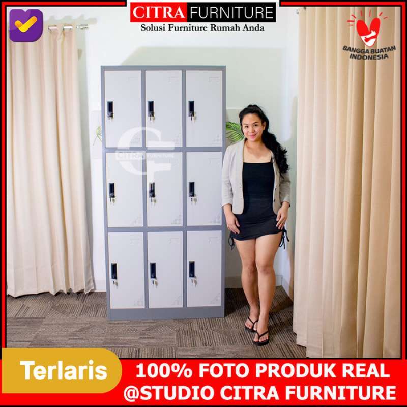 Jual Lemari Loker Besi 9 Pintu|locker Kantor Dokumen File Arsip Di ...