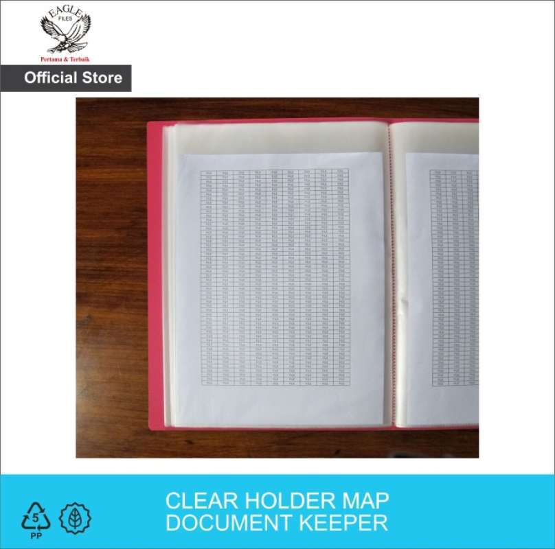 Jual Eagle Files Clear Holder Document Keeper Display Book Map Folio 60 ...