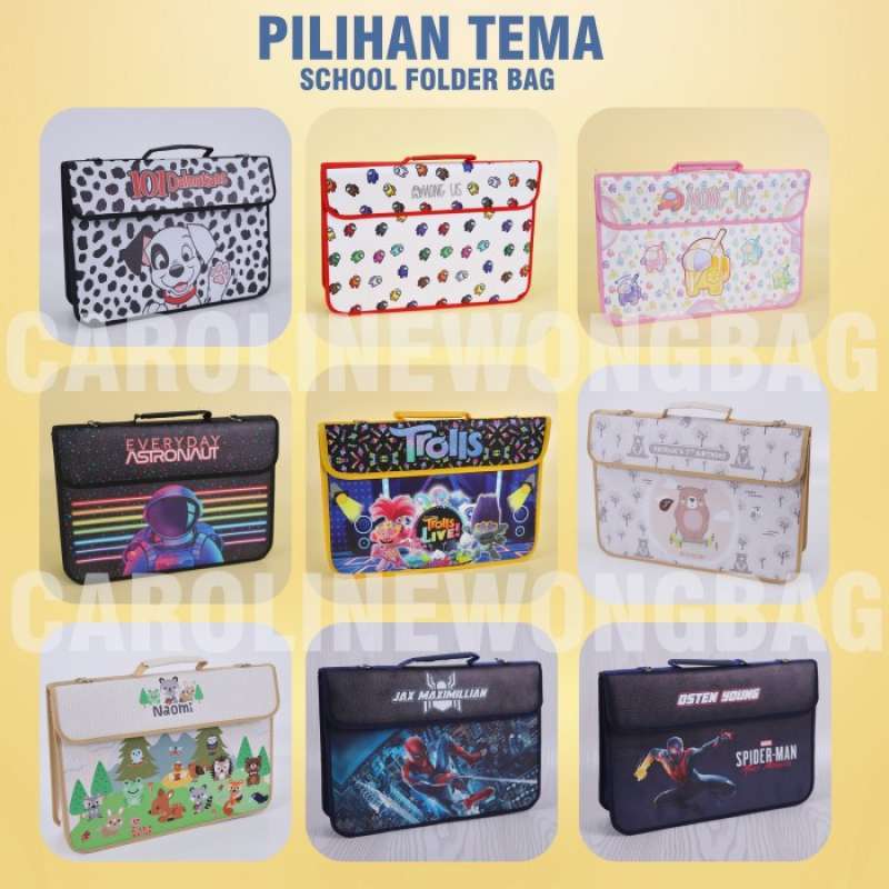 Jual Tas Folder Dokumen Anak (po Satuan ) School Folder Bag - Design 1 ...