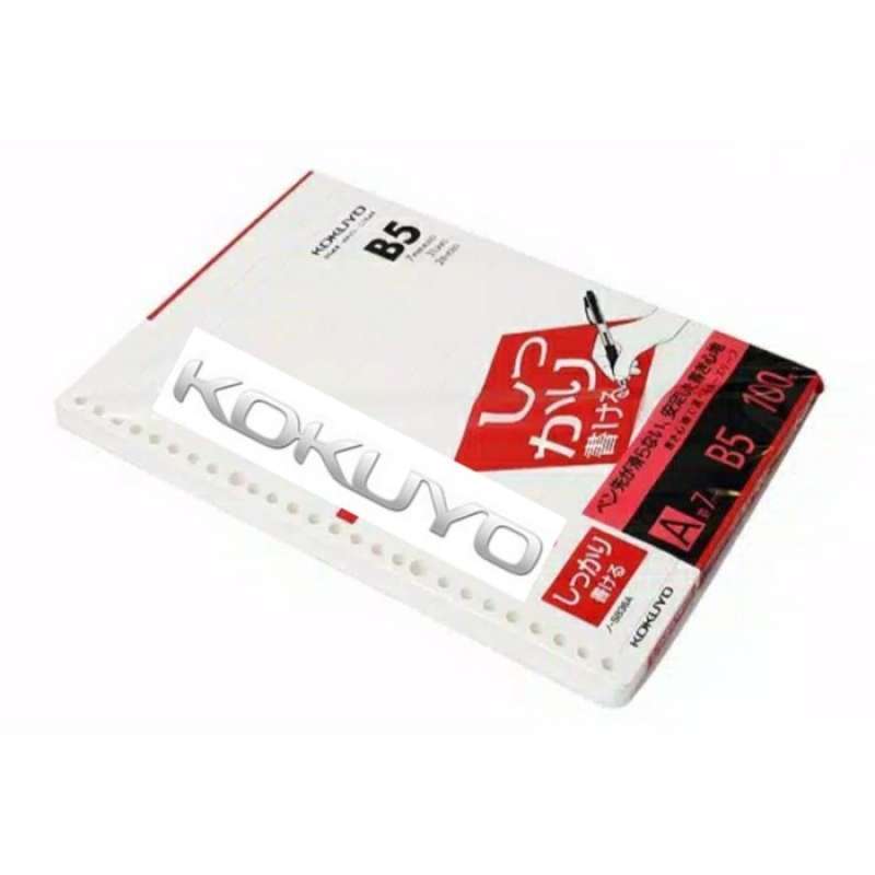 Jual Kokuyo Campus Loose Leaf Paper B5 - 7 Mm Rule - 26 Holes - 100 Sheets Di Seller Tombstone ...