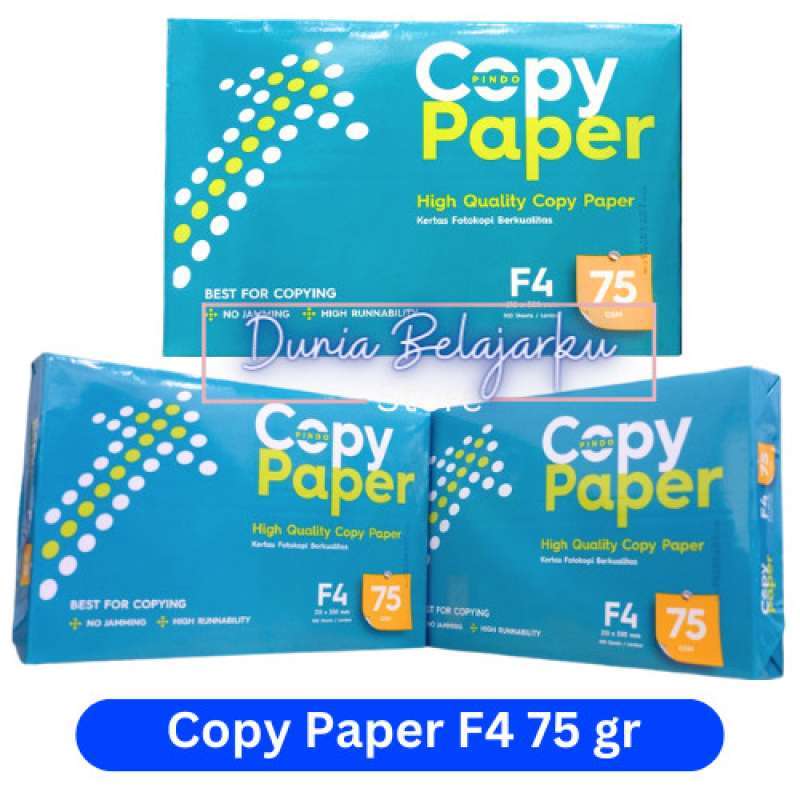 Jual Kertas Hvs Folio F4 75 Gram Copy Paper / Hvs F4 Cpb / 1 Rim 500 ...