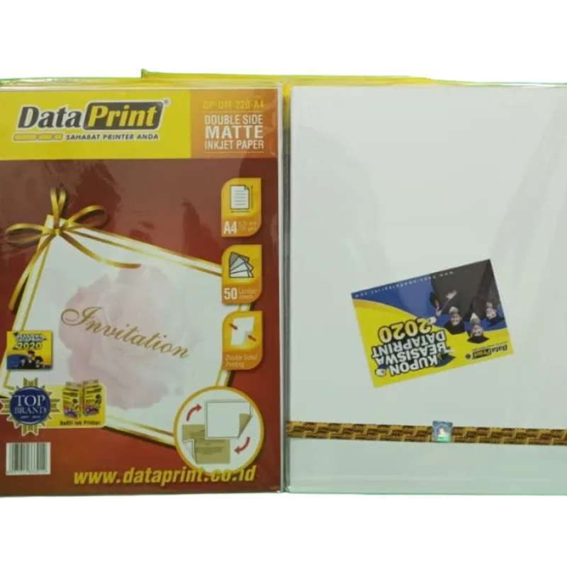 Jual Kertas Foto Data Print Double Side Matte Ink Jet - Inkjet Photo ...