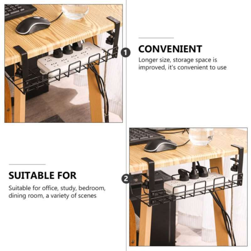 Jual Triple W Under Desk Mount Cable Organizer Socket Perapih Kabel ...