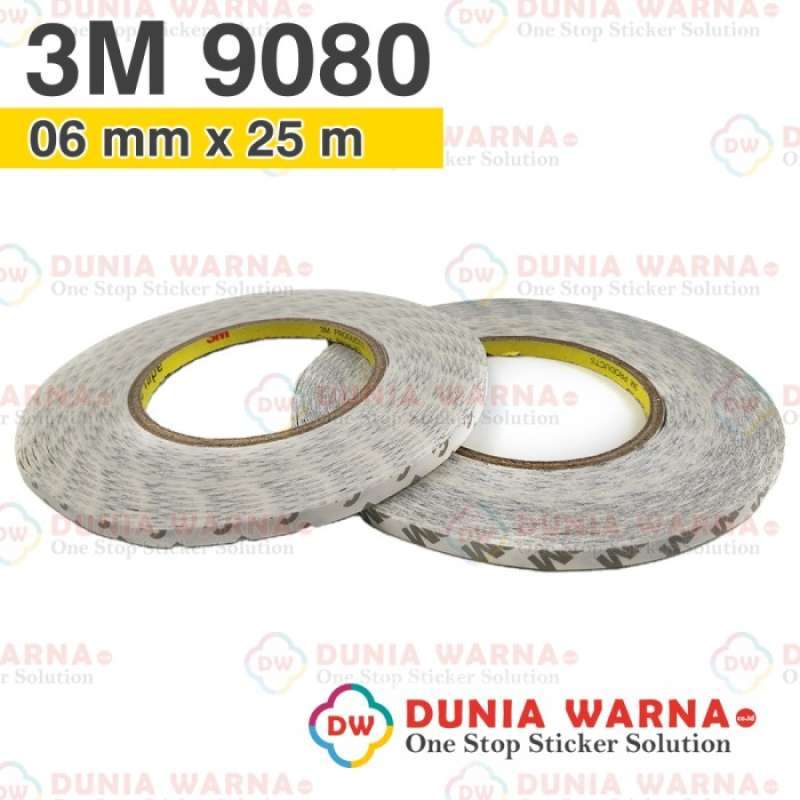 Jual 3m Double Tape Kertas Tisu Tipis Anti Air Kuat Rekat 9080 6 Mm ...