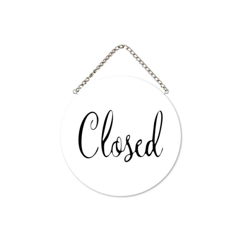 Promo Sign System - Papan Tanda - Papan Tanda Open Close 2 - Putih ...
