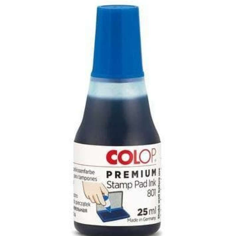 Jual Tinta Stempel Premium Stamp Pad Ink Colop Berbagai Warna - Biru Di ...