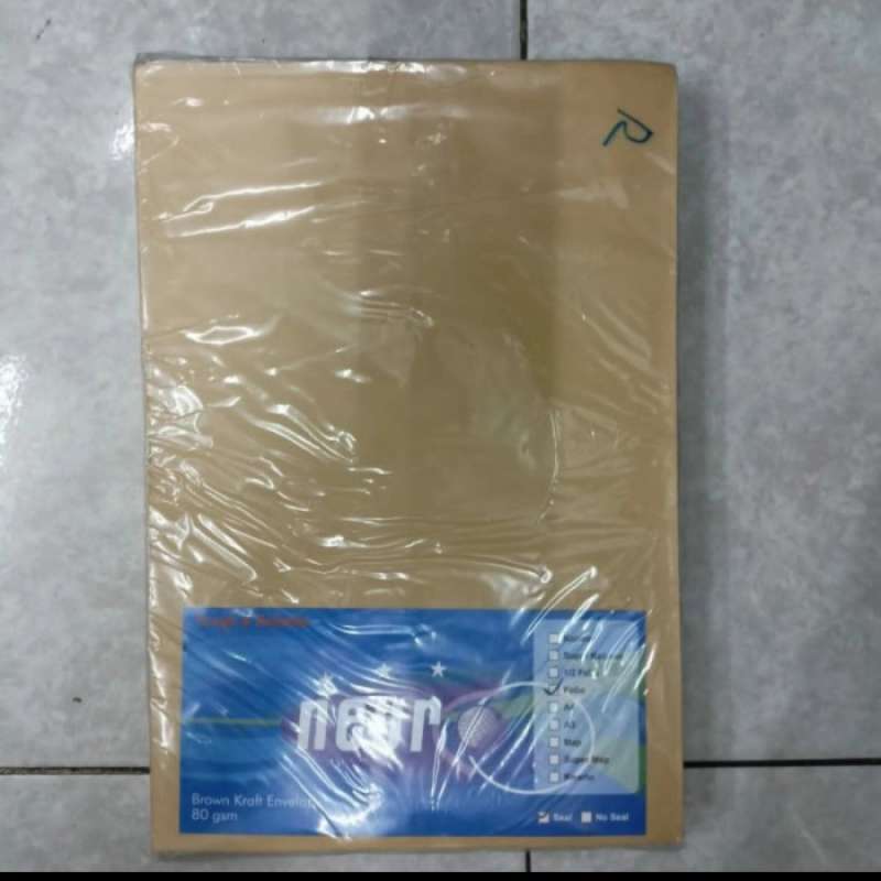 Jual Amplop Coklat Ukuran F4 Seal/lem Per Pack Di Seller Regstore - Cengkareng Timur, Kota ...