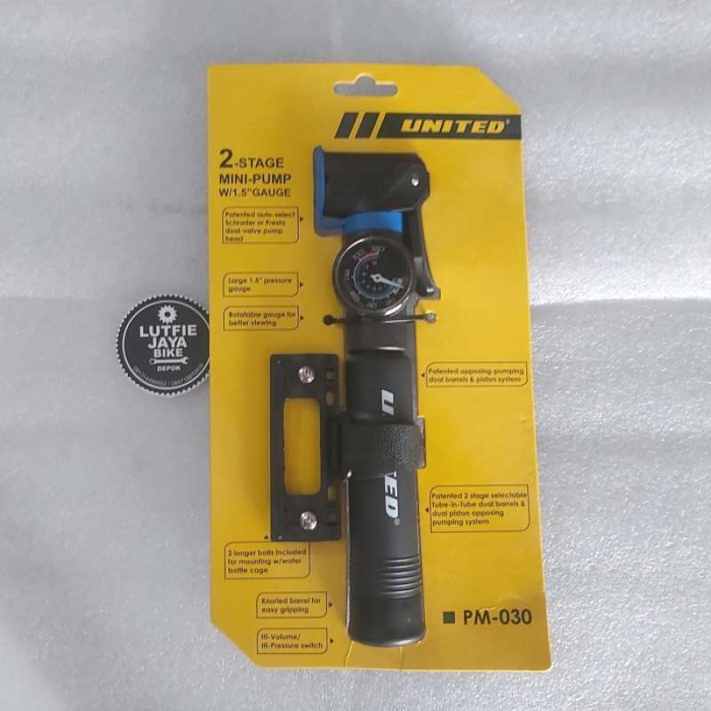 Jual Pompa Sepeda Pompa Tangan United Pm030 Max 120psi Di Seller ...
