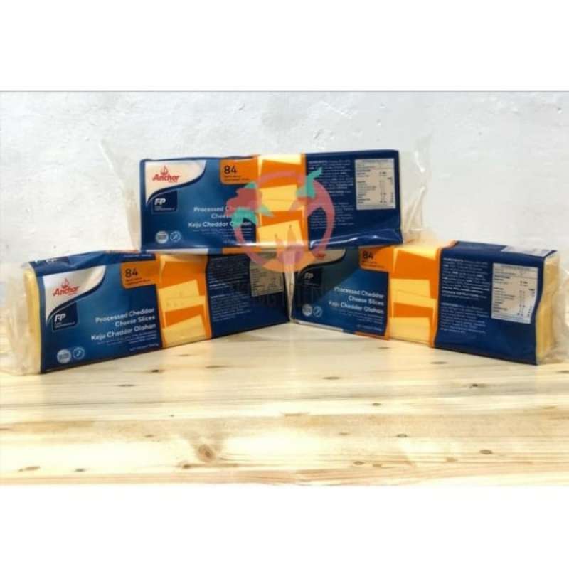 Promo Anchor Cheddar Red Cheese 1kg 84 Slice Diskon 23% Di Seller ...