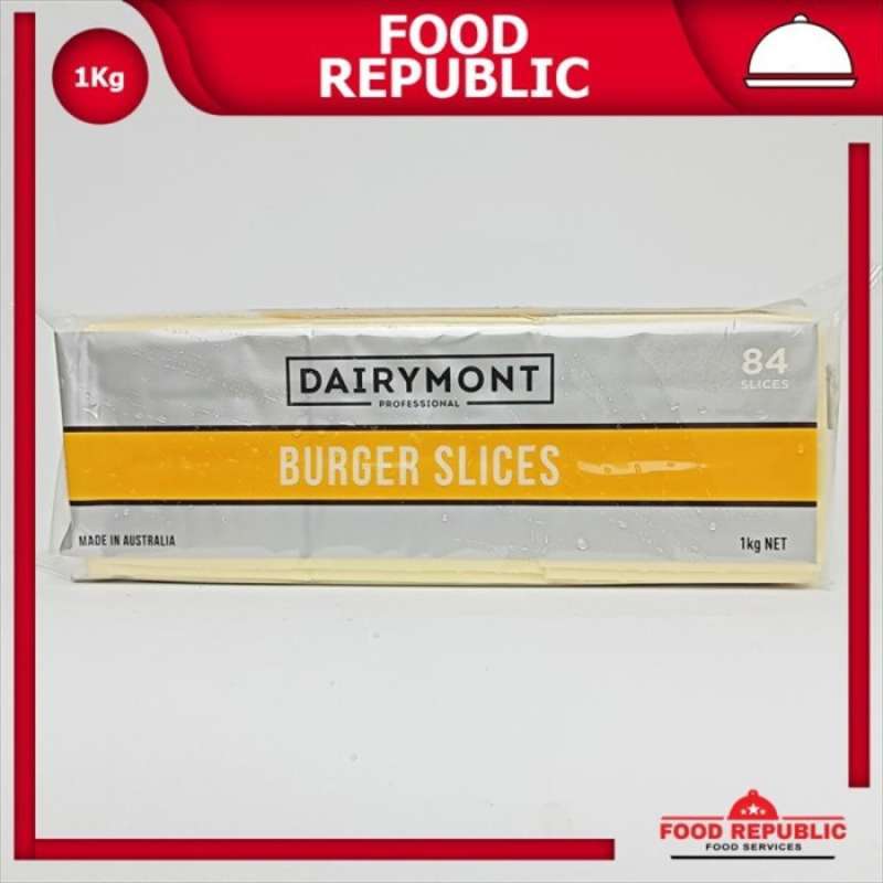 Promo White Cheddar Cheese Slice Burger 1 Kg Isi 84 Lbr Halal Bega ...