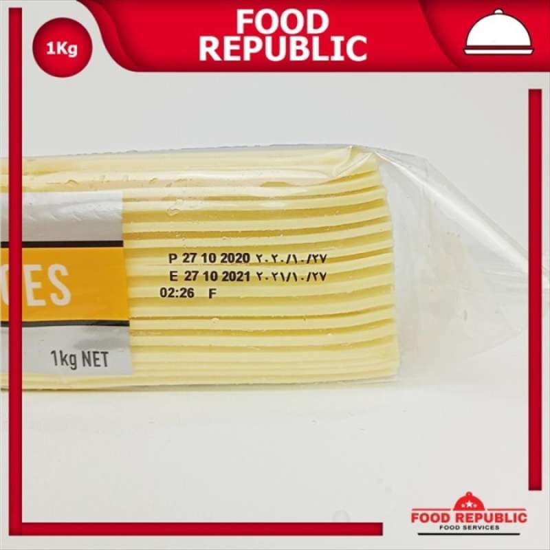 Promo White Cheddar Cheese Slice Burger 1 Kg Isi 84 Lbr Halal Bega ...