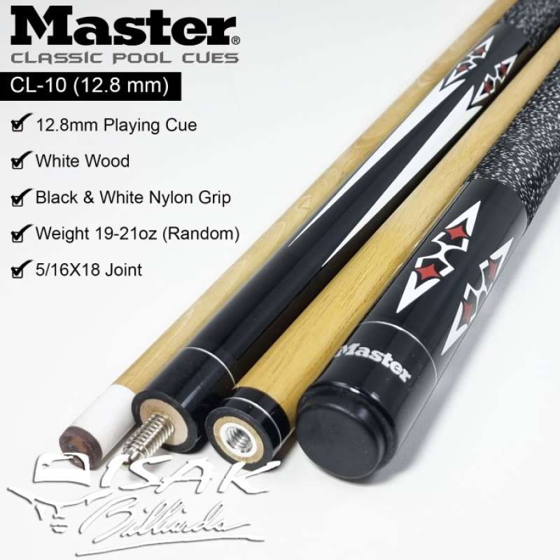 Jual Master Pool Cue Cl-10 - Classic Stick Billiard Stik Biliar Cues ...