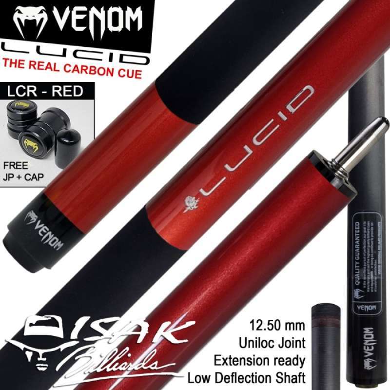 Jual Venom Lucid Carbon Lcr Red Cue Uniloc Low Deflection Stick ...