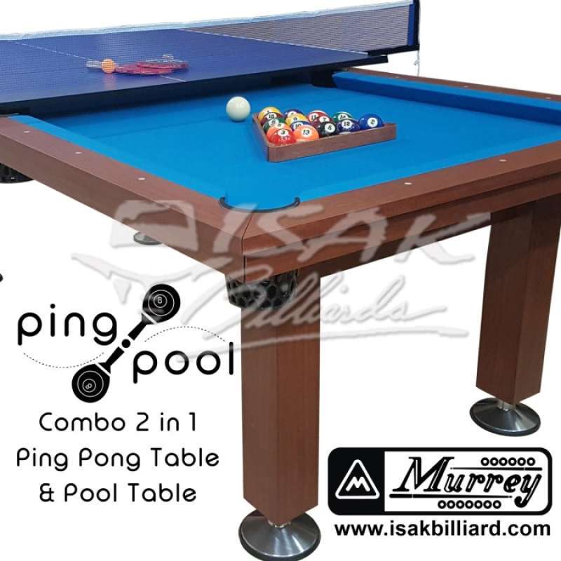Jual Murrey Ping Pool - Combo 2-in-1 Table Tennis Pong Meja Billiard ...
