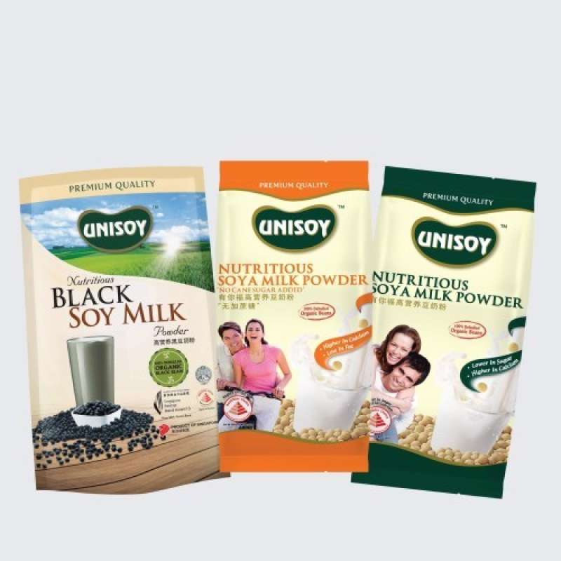 Promo Unisoy Nutritious Soya Milk Susu Kedelai Hitam Susu Kedelai Low ...