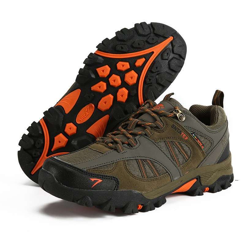 Promo Wolf Sepatu Gunung / Hiking / Outdoor Snta 436 Green/orange (seri ...
