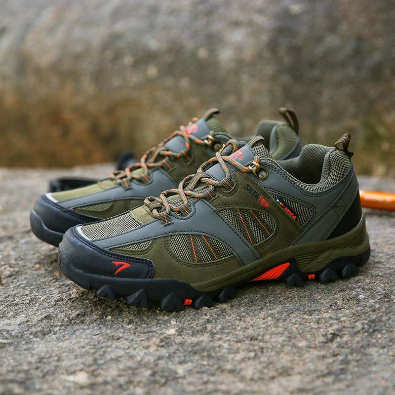 Promo Wolf Sepatu Gunung / Hiking / Outdoor Snta 436 Green/orange (seri ...