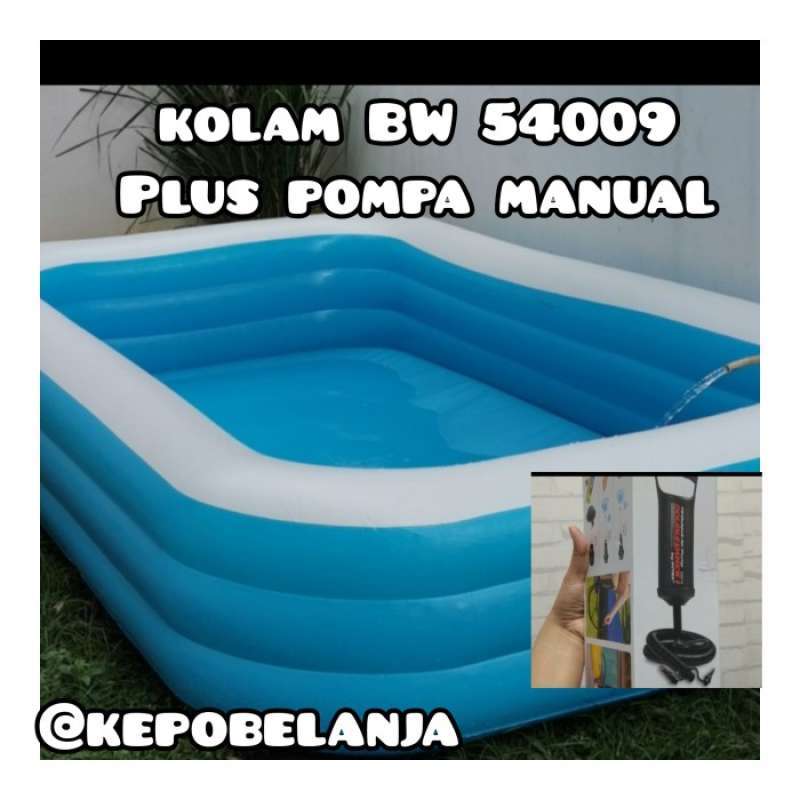 Jual Kolam Renang Anak Keluarga Pool Jumbo Besar Bestway 54009 - Biru Plus Pump Di Seller ...