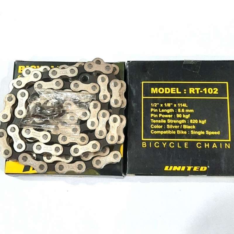 Jual Rantai Sepeda Bmx Black Cp Merk United 102. Single Speed Di Seller ...