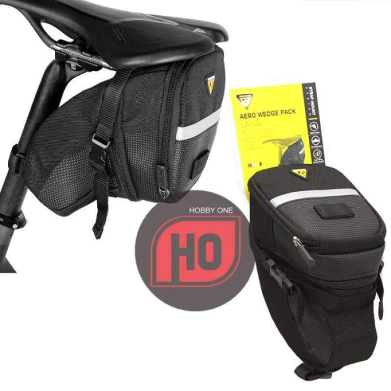 Jual Topeak Aero Wedge Pack Strap Mount Black Saddle Bag - Tas Sadel ...