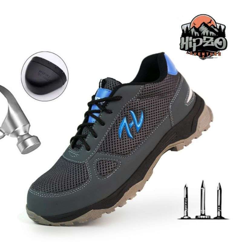 Promo Wolf Sepatu Safety Boots Pria Ujung Besi Outdoor Kerja Proyek ...