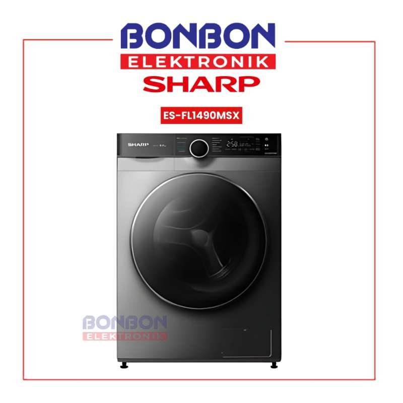 Jual Sharp Mesin Cuci Front Loading 9 Kg Es-fl1490msx Inverter ...