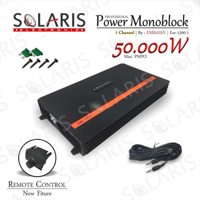 Jual Power Monoblock Class D Embassy Em-1500.1 Channel Di Seller ...