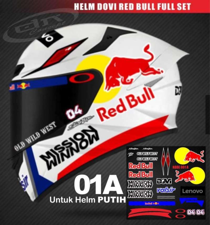 Jual Stiker Sticker Helmet Full Set Kyt / Suomy Dovi Fullface Visor ...