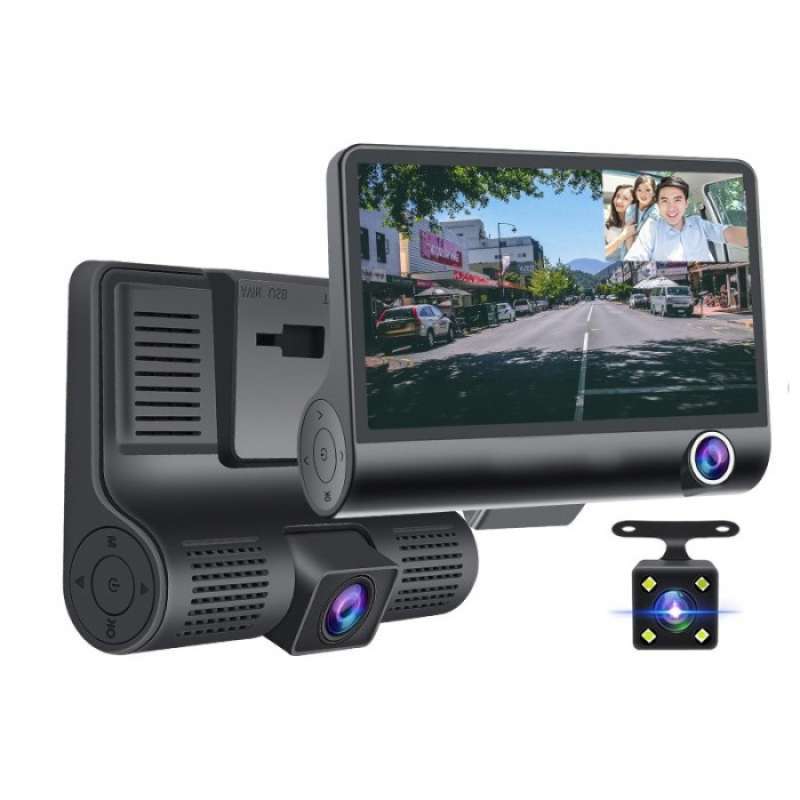 Jual Kamera Cctv Mobil Dashcam 4 | Car Dvr 3 Camera | Perekam 3 Lens ...