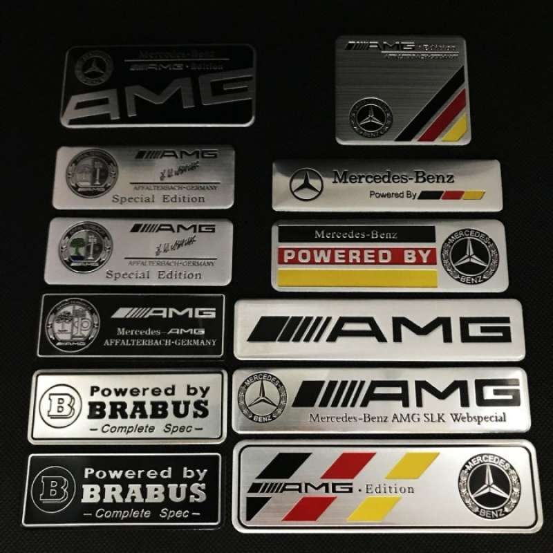 Jual Emblem 3d Alumunium Mercedes Benz Amg Affalterbach Sticker Plate ...
