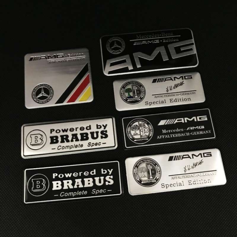 Jual Emblem 3d Alumunium Mercedes Benz Amg Affalterbach Sticker Plate ...