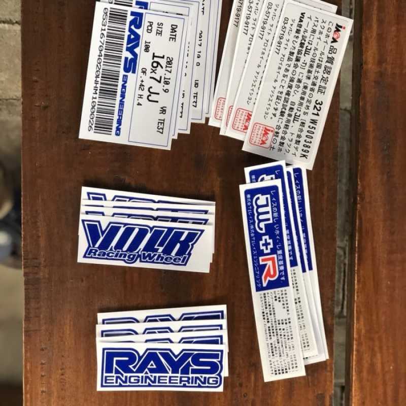 Jual Sticker Spec Velg Rays Te37 Ce28 Bisa Custom Di Seller Tombstone ...
