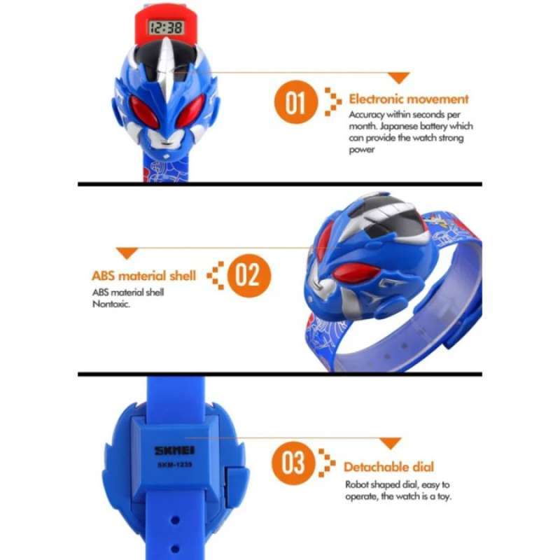 Jual Skmei Jam Tangan Anak Digital Model Power Ranger - Dg1239 Di ...