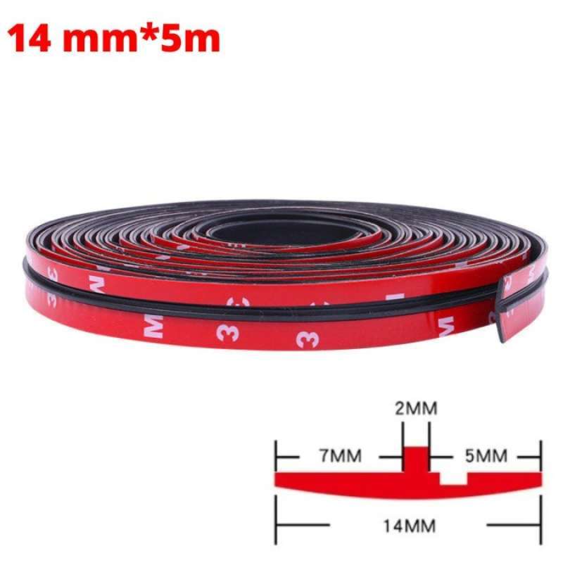 Jual List Strip Segel Celah Kaca Mobil Karet Dengan Perekat Anti Debu ...