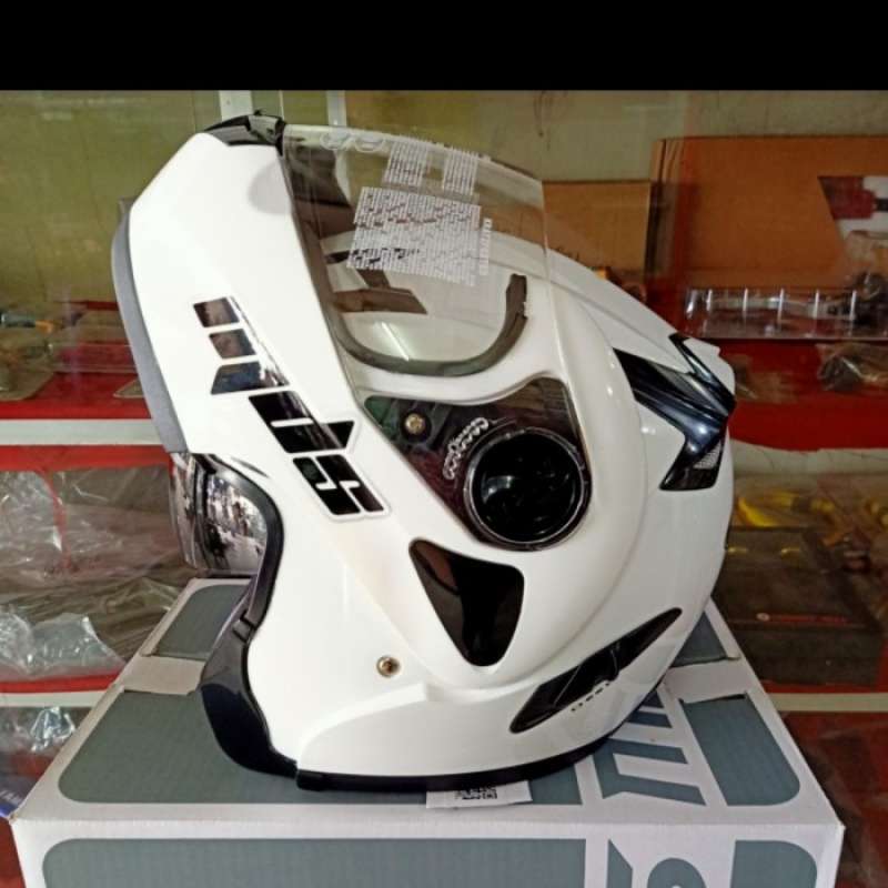 Jual Helm Fullface Mds Modular Pro Rider Solid - Xl Bk Glosy Di Seller ...